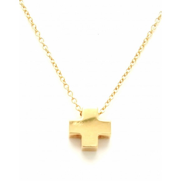 Tiffany & Co. | Jewelry | Tiffany Roman Cross Pendant Necklace Yellow ...